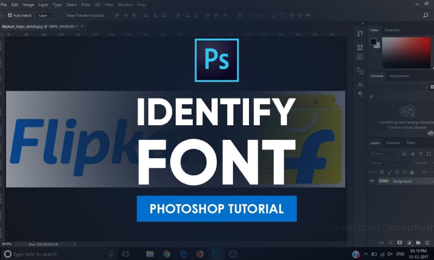 Effective instructions for finding fonts using images in Photoshop